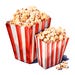 Popcorn Clipart, Boxes With Popcorns Images, 10 Watercolor Clip Art ...
