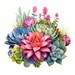 Succulents Clipart, Cactus Succulent Images, 10 Watercolor Clip Art ...