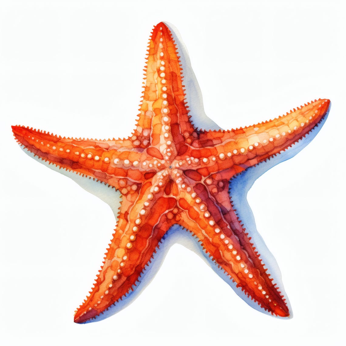 Starfish Clipart, Ocean Sea Star Images, 10 Watercolor Clip Art ...