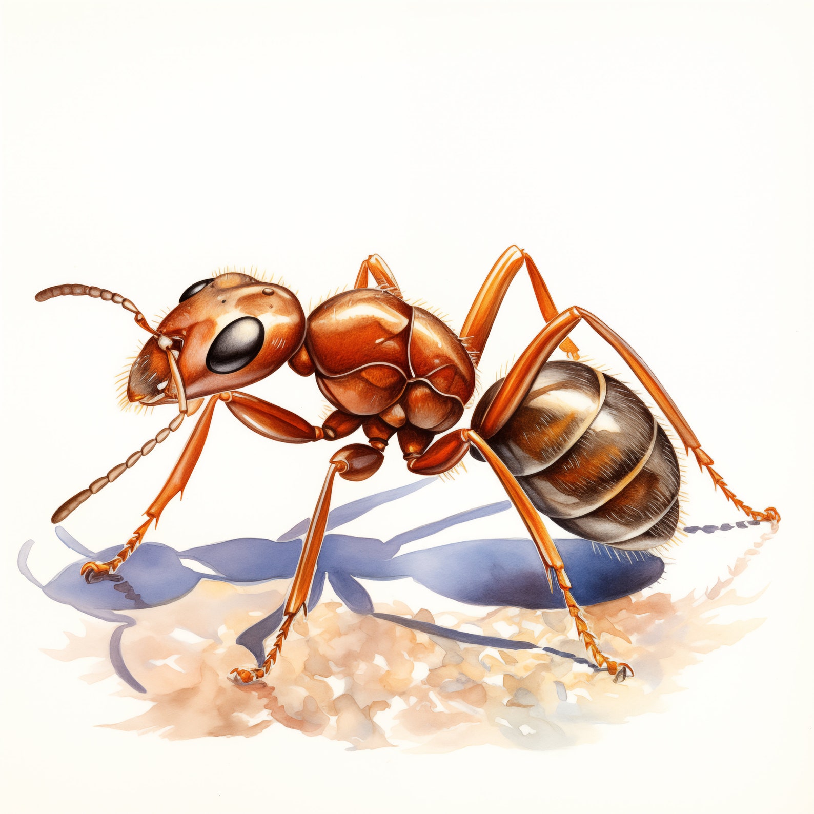 Ant Clipart, Ant Images, 10 Watercolor Clip Art, Printable Jpgs ...