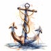 Anchor Clipart, Nautical Anchor Images, 10 Watercolor Clip Art ...