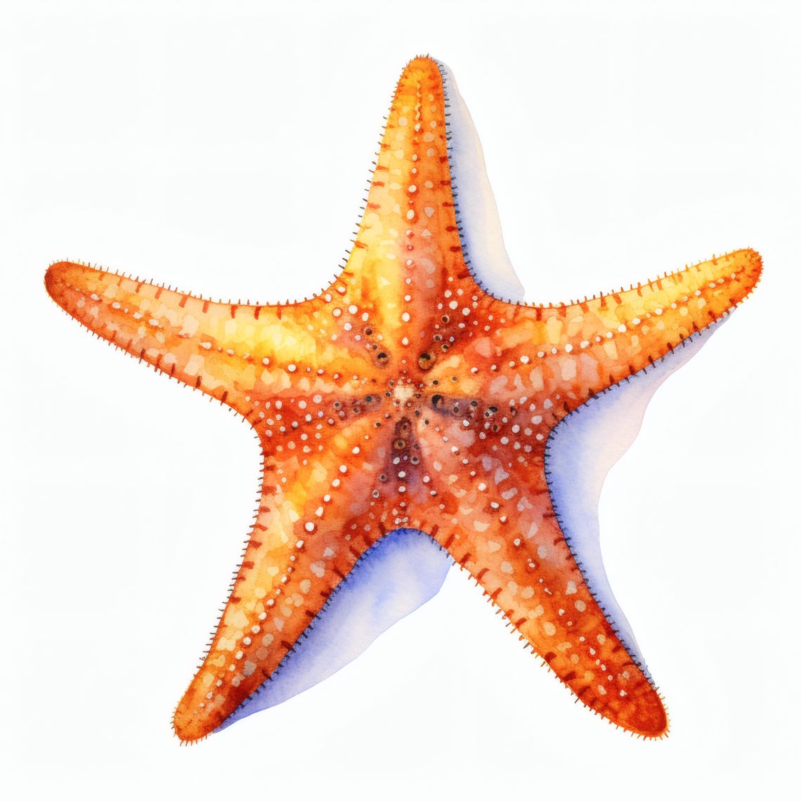 Starfish Clipart, Ocean Sea Star Images, 10 Watercolor Clip Art ...