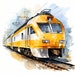 Express Train Clipart, Abandoned Train Images, 10 Watercolor Clip Art ...