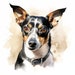 Rat Terrier Clipart, Rat Terrier Dog Images, 10 Watercolor Clip Art ...