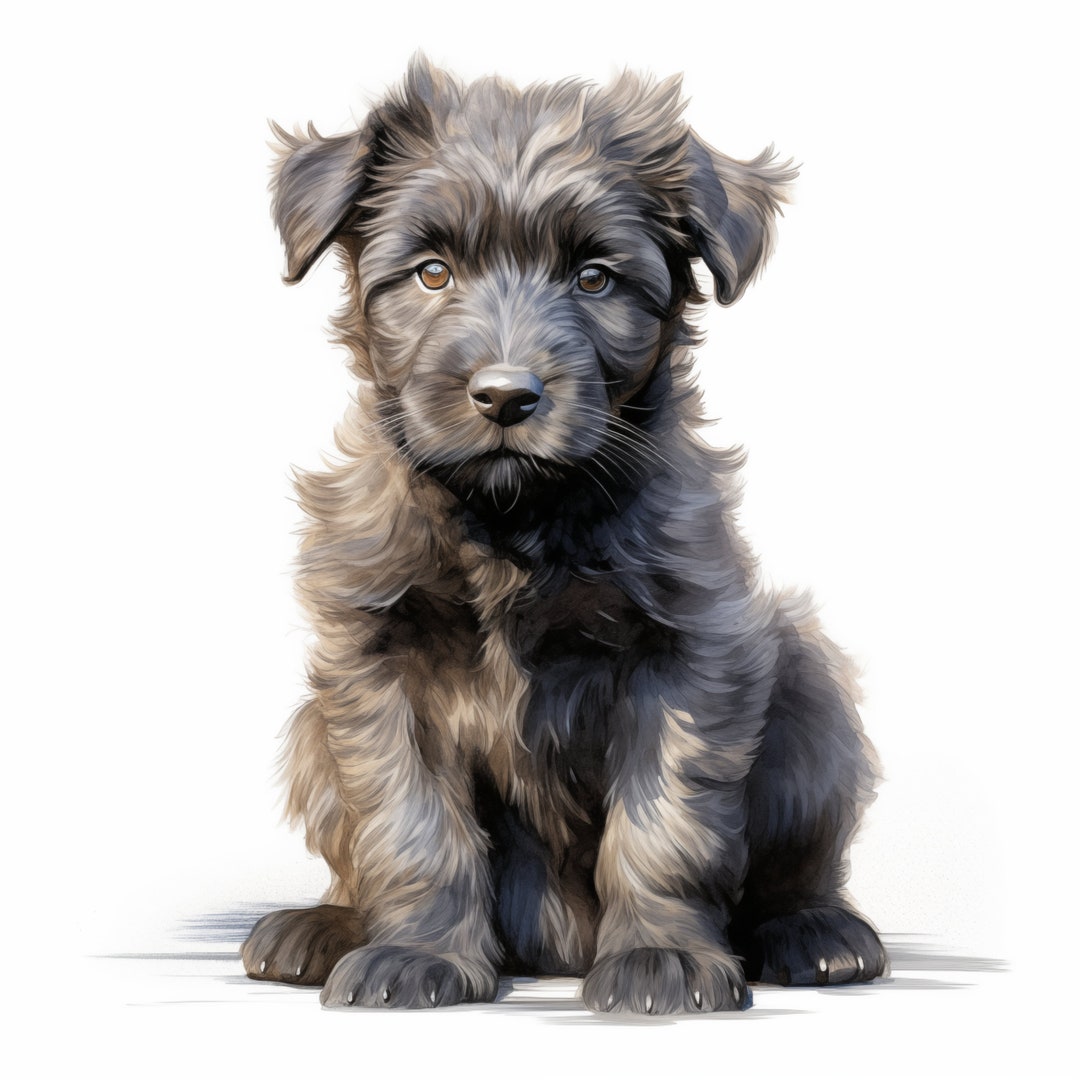 Bouvier Des Flandres Dog Clipart, Puppy Dog Images, 10 Watercolor Clip ...