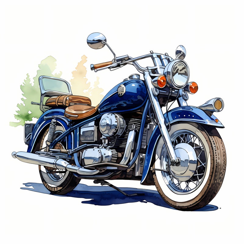 Motorcycle Clipart - Etsy