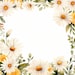 Daisy Frame Clipart, Daisy Flower Border Images, 10 Watercolor Clip Art ...