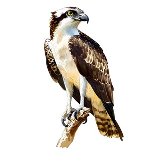 Osprey Clipart, Majestic Osprey Images, 10 Watercolor Clip Art ...