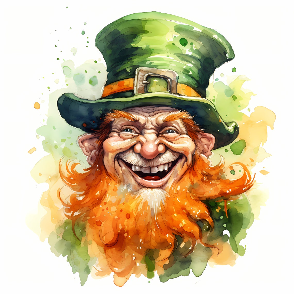 Watercolor Leprechaun Clipart: St Patrick's Day Images (jpgs ...