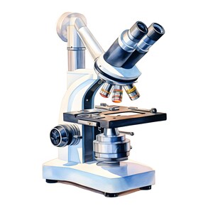 Microscope Clipart, Science Images, 10 Watercolor Clip Art, Printable ...