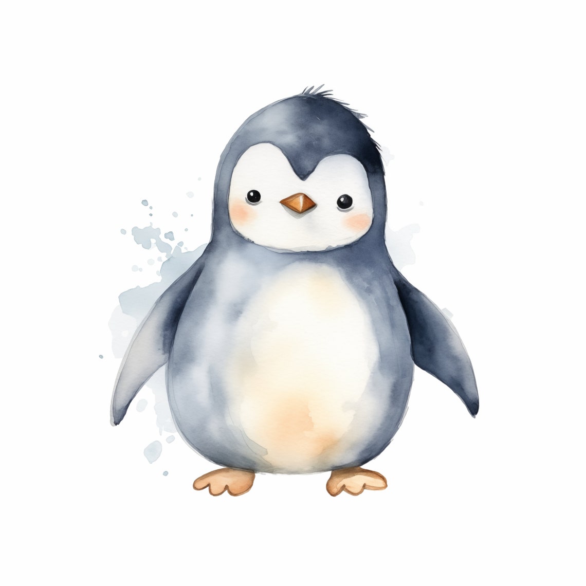 Penguin Clipart, Cute Penguins Images, 10 Watercolor Clip Art ...