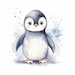 Penguin Clipart, Cute Penguins Images, 10 Watercolor Clip Art ...