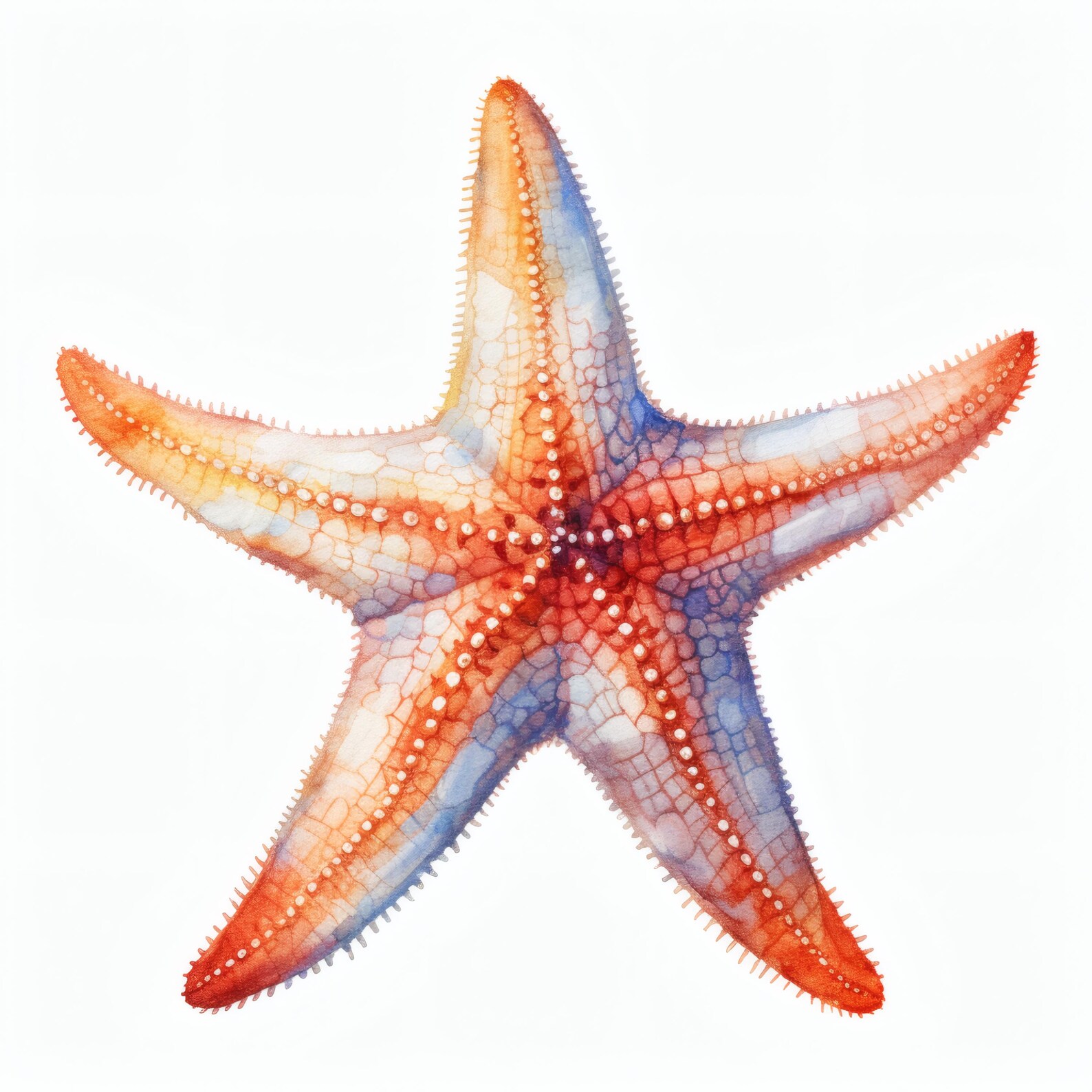 Starfish Clipart, Ocean Sea Star Images, 10 Watercolor Clip Art ...