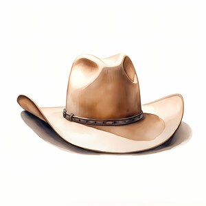 Cowboy Hat Clipart, Rustic Hat Images, 10 Watercolor Clip Art ...