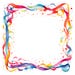 Watercolor Confetti Frame Clipart: Colorful Border Images (jpgs) - Etsy