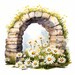 Stone Arch Clipart, Stone Arch With Flowers Images, 10 Watercolor Clip ...
