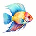 Watercolor Tropical Fish Clipart: Aquarium JPG Images (commercial Use ...