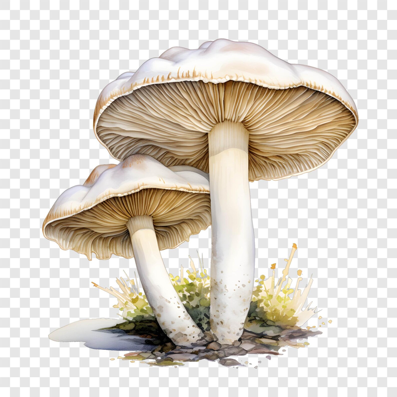 10 PNG Mushroom Clipart, Forest Fungi Images, Watercolor Clip Art ...