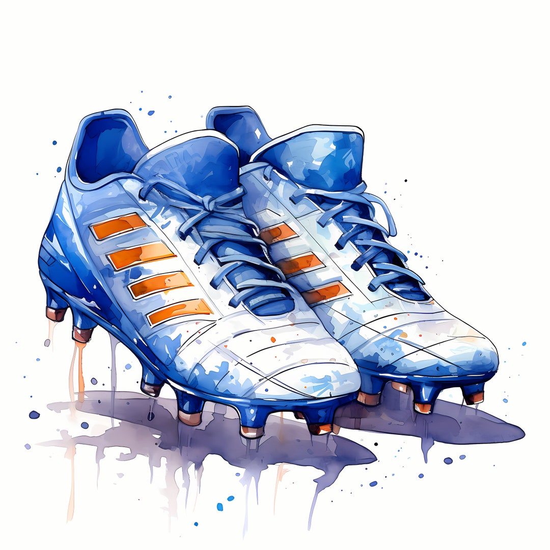 Watercolor Soccer Boots Clipart: Football Images (digital Download) - Etsy