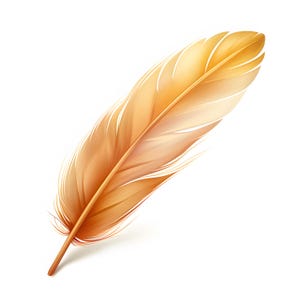 Watercolor Feather Clipart: Elegant Feather Images (jpgs, Commercial ...