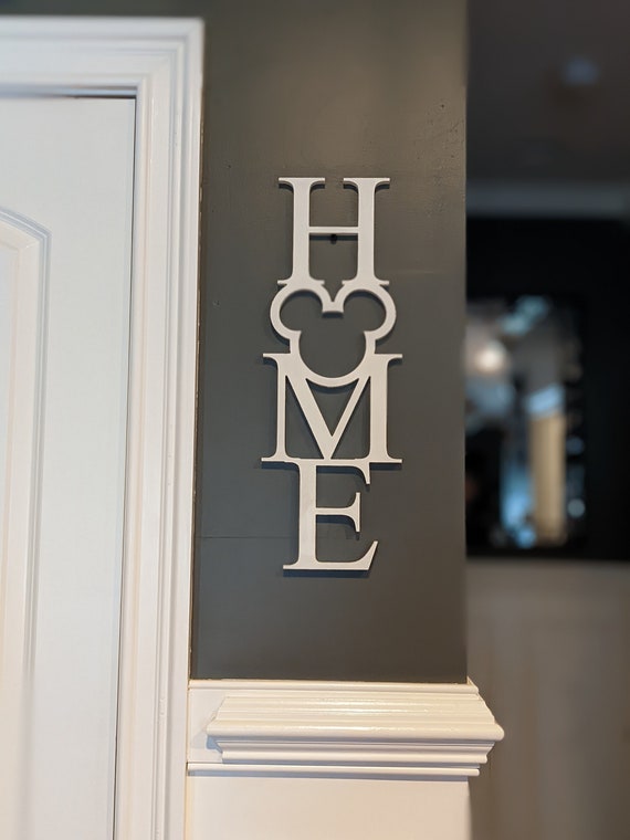 Mickey Mouse Wall Décor Home Sign Disney Home Décor House - Etsy