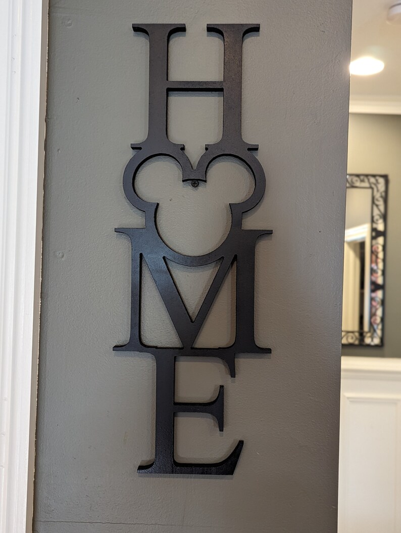 Mickey Mouse Wall Décor Home Sign Disney Home Décor House - Etsy