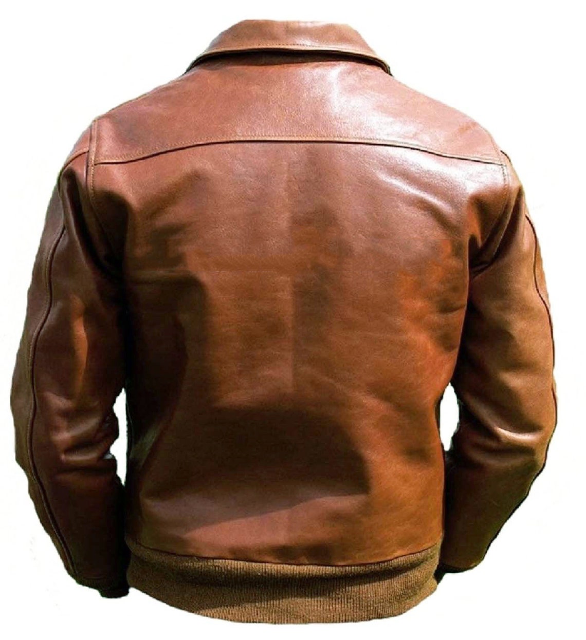 Mens A-1 Flying Jacket Vintage Bomber Military Air Force Aviation Pilot ...