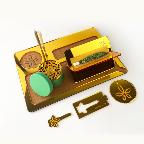 Custom Cannabis Rolling Tray for Women and Men Wood Plastic - Etsy