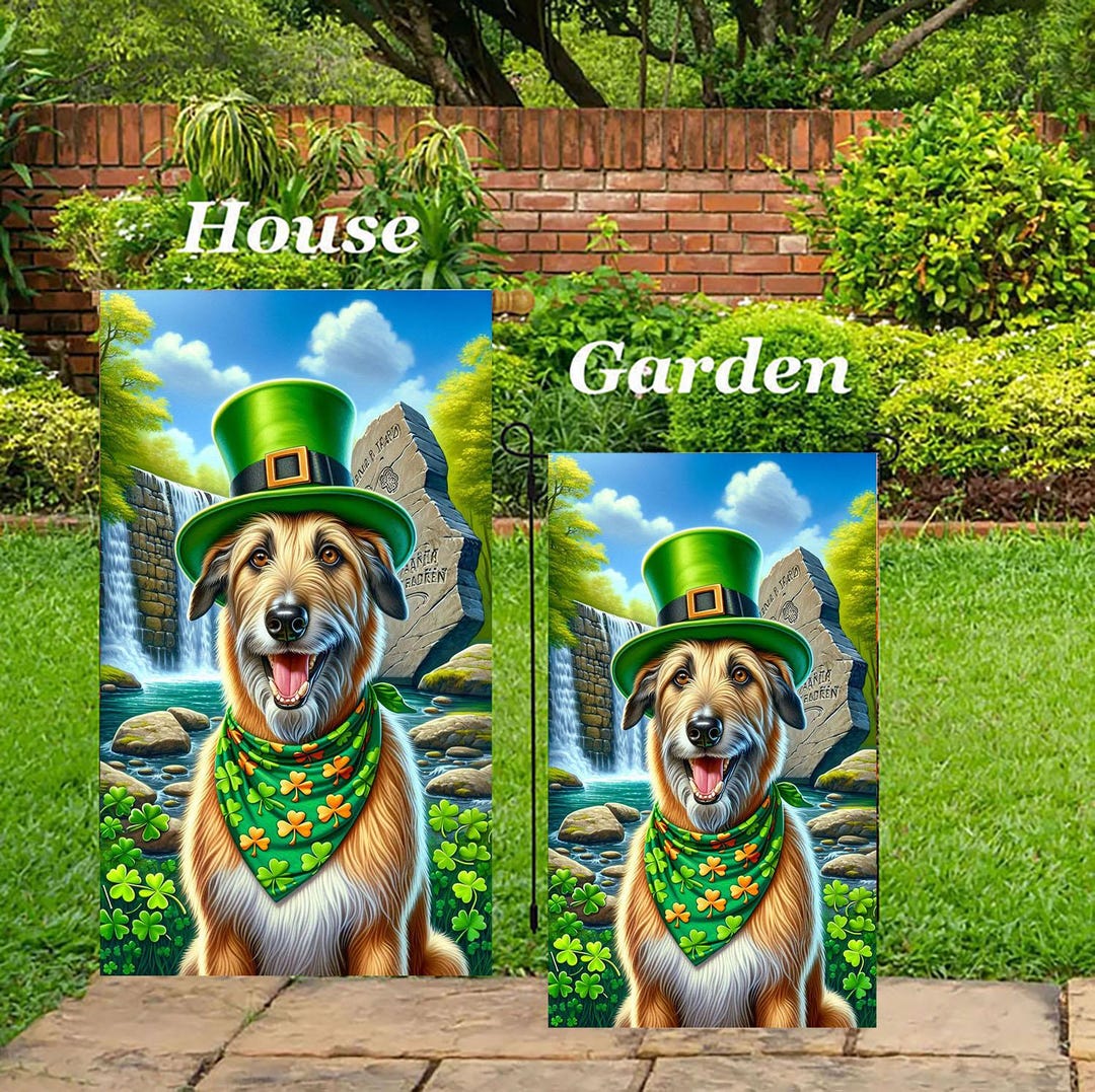 Irish Wolfhound Fawn - Best of Breed DCR Saint Patrick's Day Outdoor ...