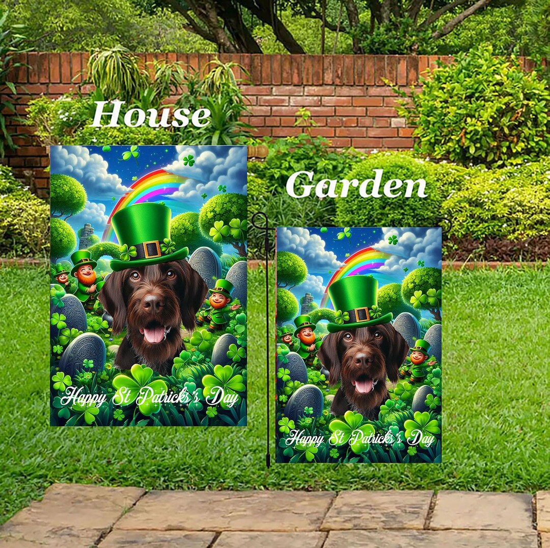 German Wirehaired Pointer - Best of Breed Saint Patricks Day Outdoor ...