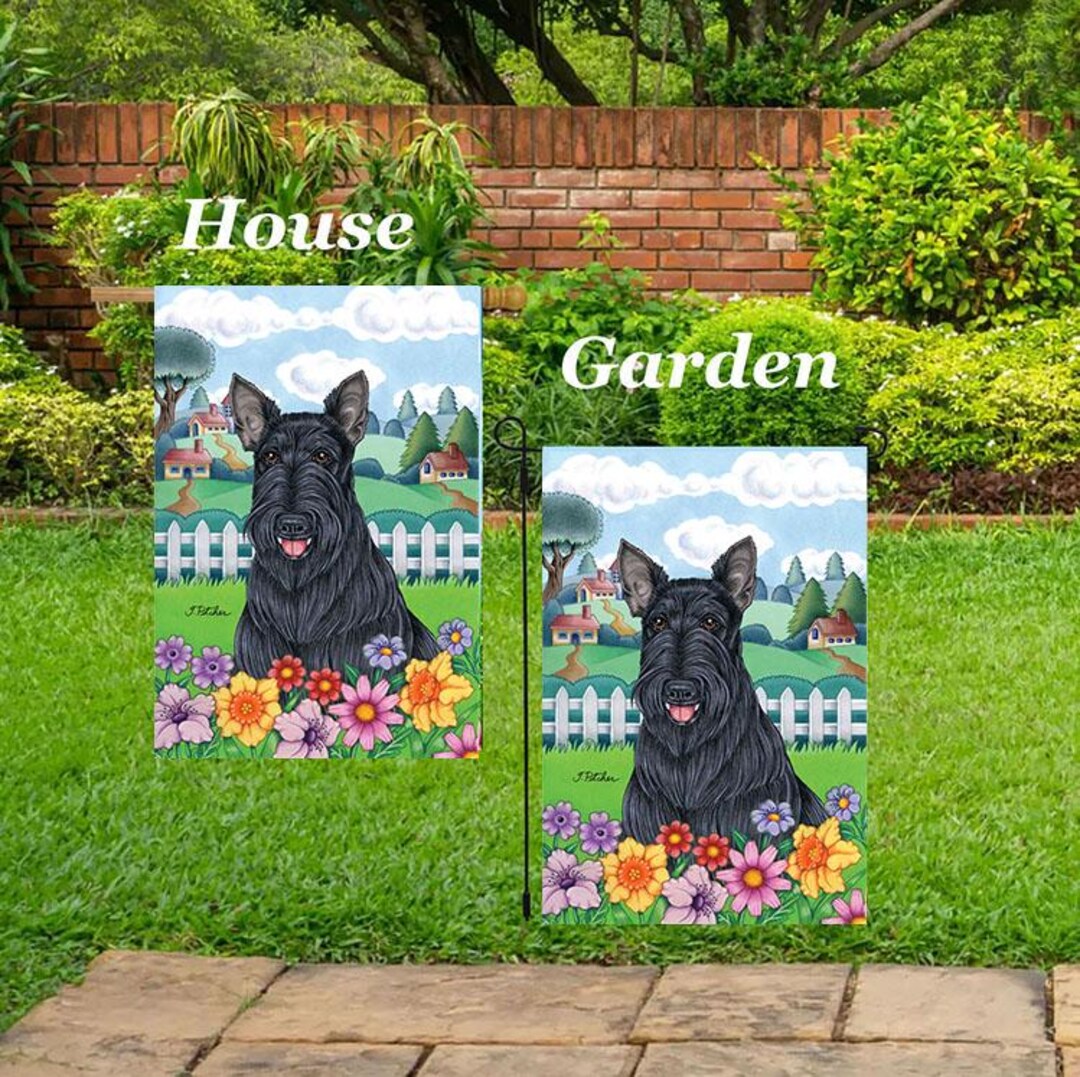 Scottie - Best of Breed T. Pitcher Spring Outdoor House (28" X 40") and ...