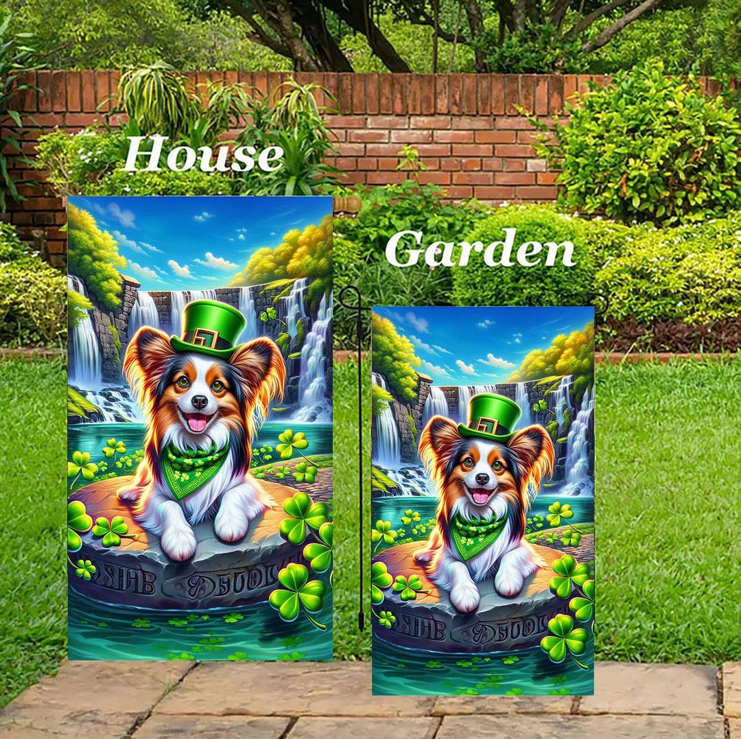 Papillon Tri - Best of Breed DCR Saint Patrick's Day Outdoor House (28 ...