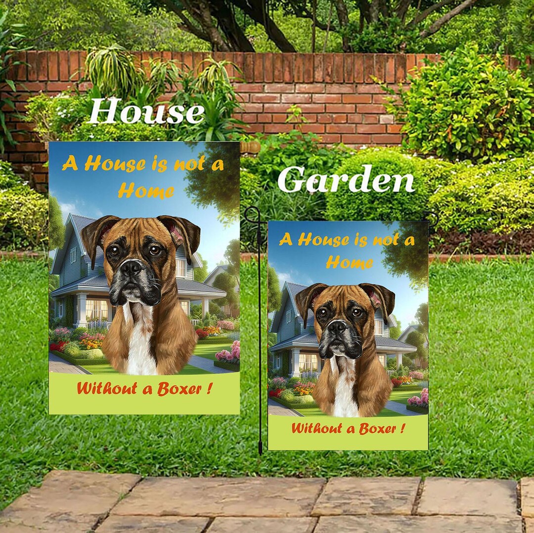 Boxer Fawn Uncropped - Best of Breed A House is Not a Home Outdoor ...