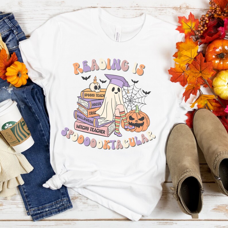 Reading is Spectacular/spooktacular - Halloween Teacher Shirt - Shirt ...