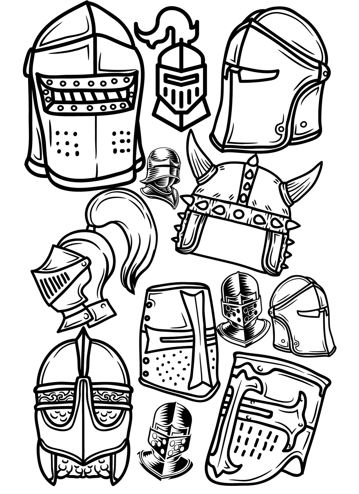 Huzzah A Mythical Medieval Coloring Book - Etsy