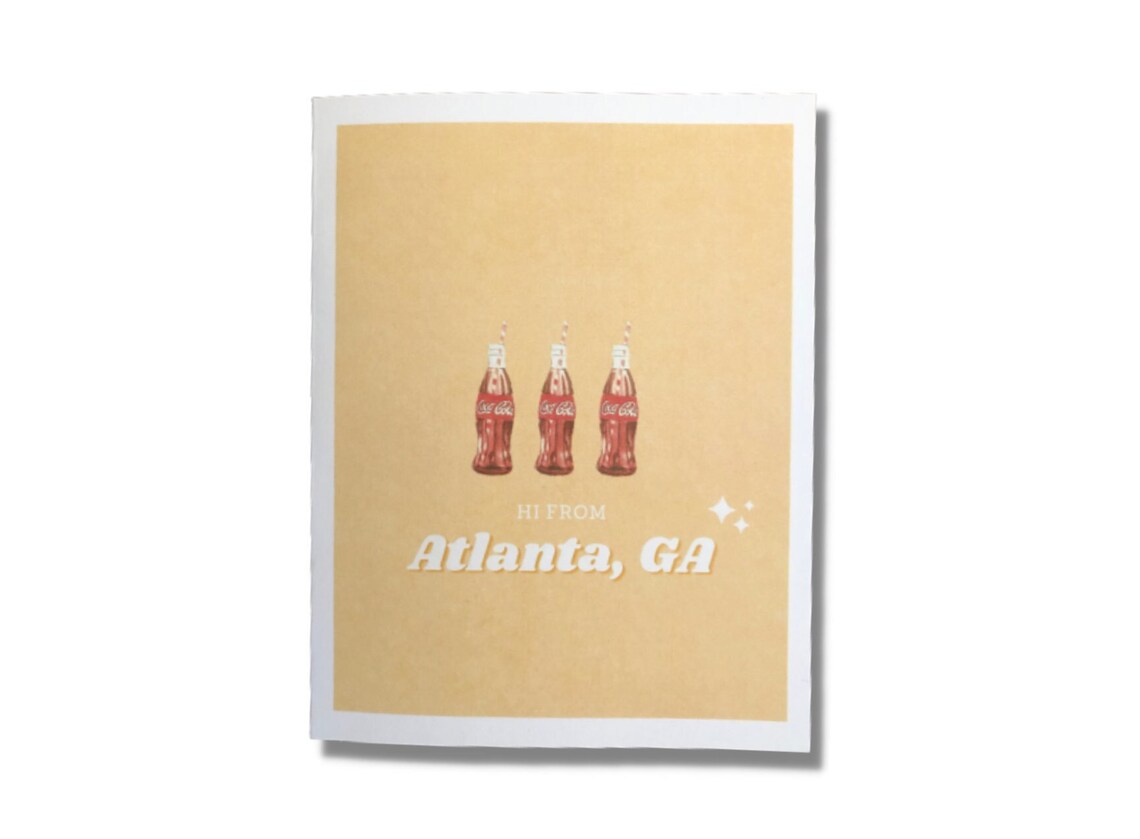 Atlanta Themed Cards (set of 20) (4.25 X 5.5 Inches) - Etsy