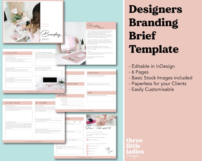 Logo Design Brief – Printable PDF – A4 & Letter Size – Creative Brief ...