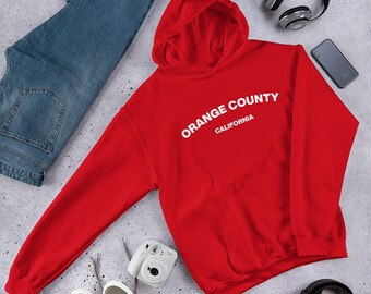 Orange County Hoodie - Etsy