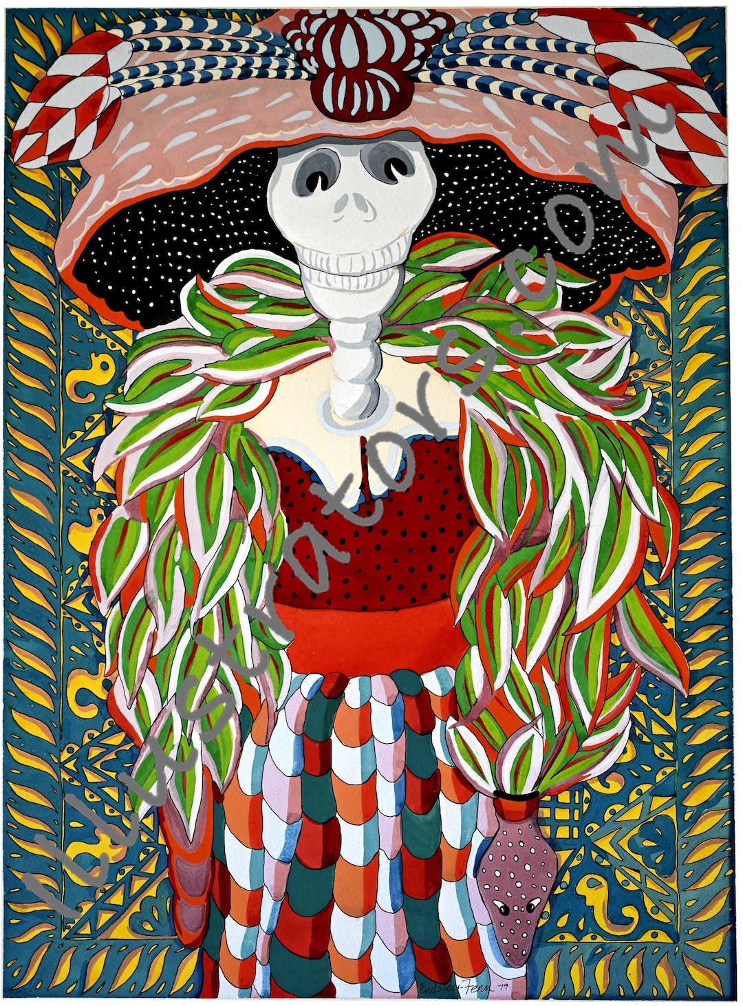Robin Fenn - Dia De Los Muertos -2 Signed Print - Etsy