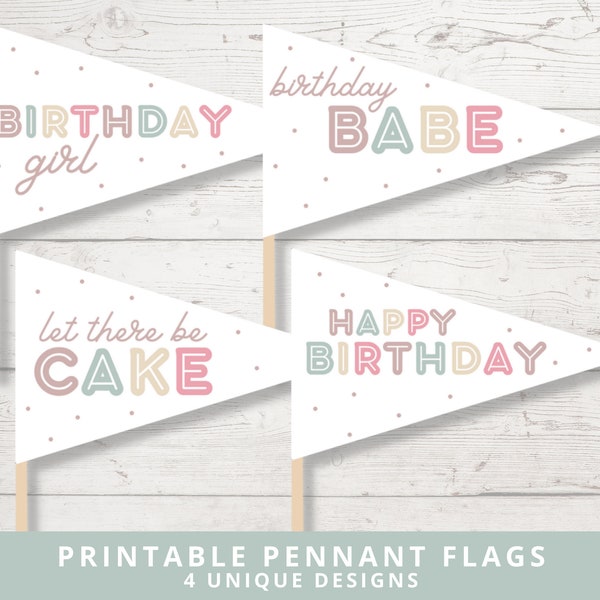 Birthday Pennant - Etsy