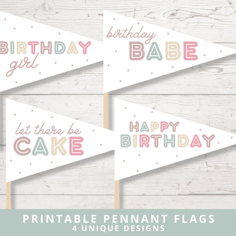 Pennant Printable - Etsy