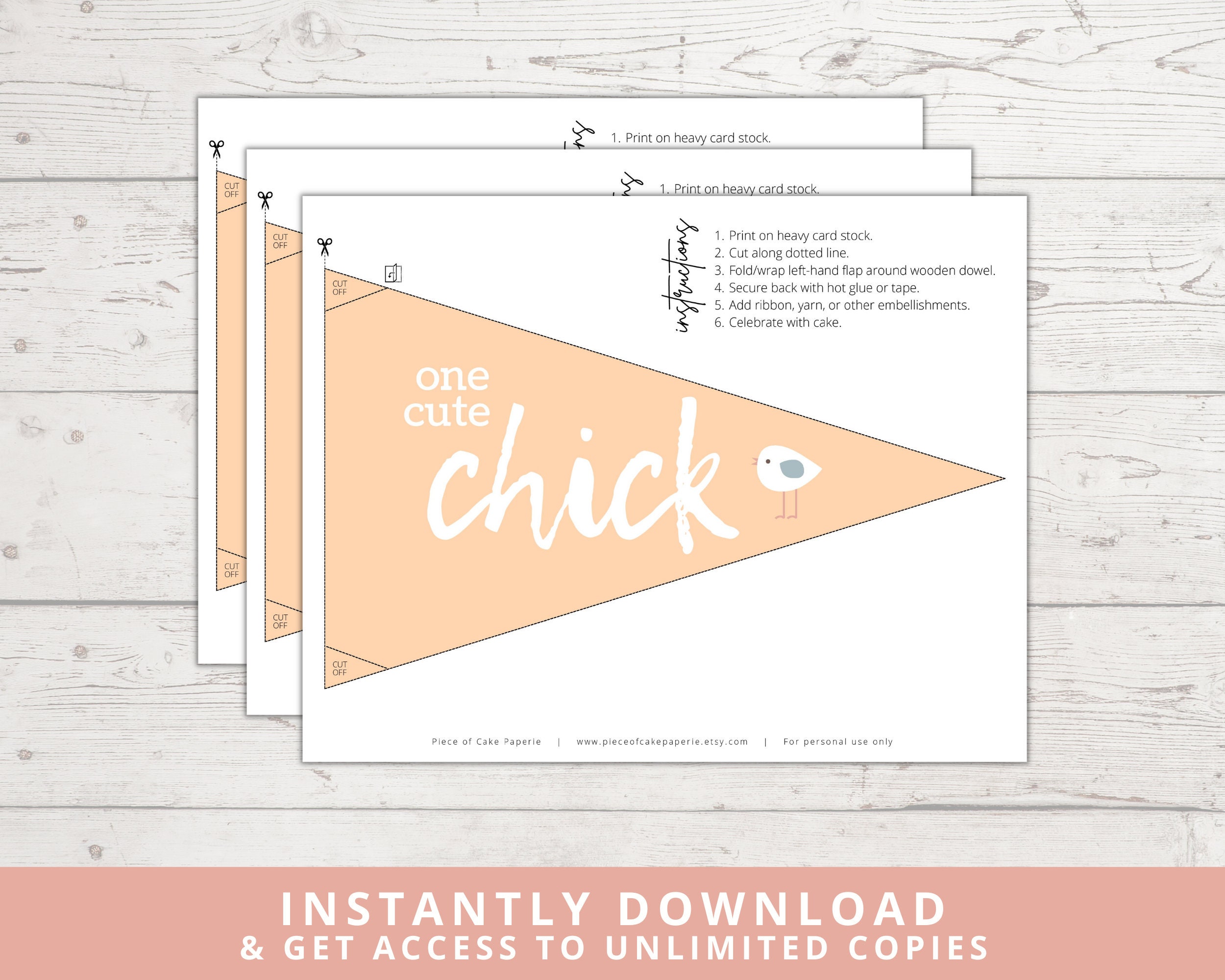 Printable Easter Pennant Flags | Party Decor | Photo Booth Prop ...
