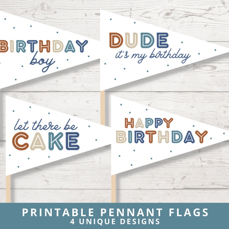 Birthday Pennant - Etsy