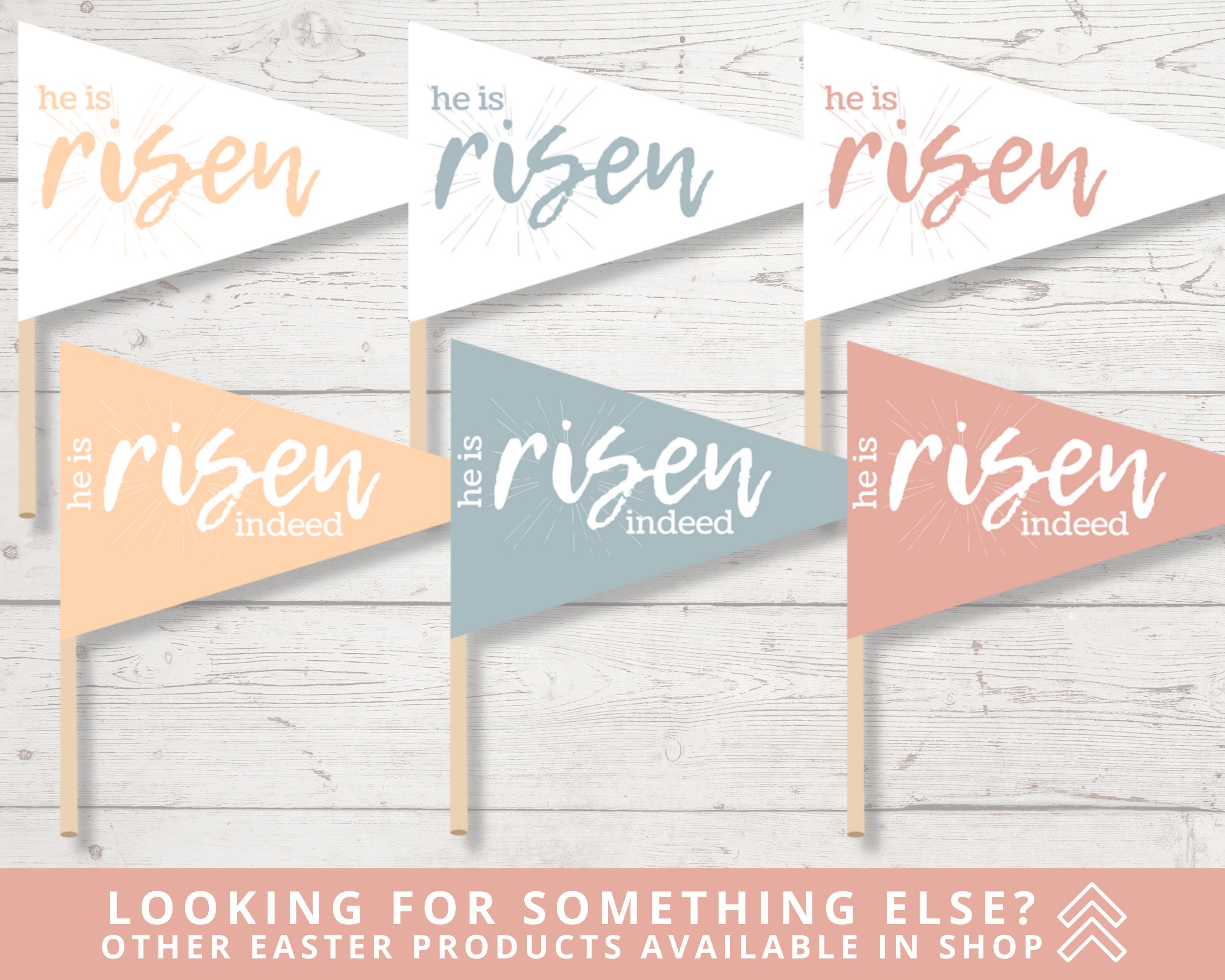 Printable Easter Pennant Flags | Party Decor | Photo Booth Prop ...