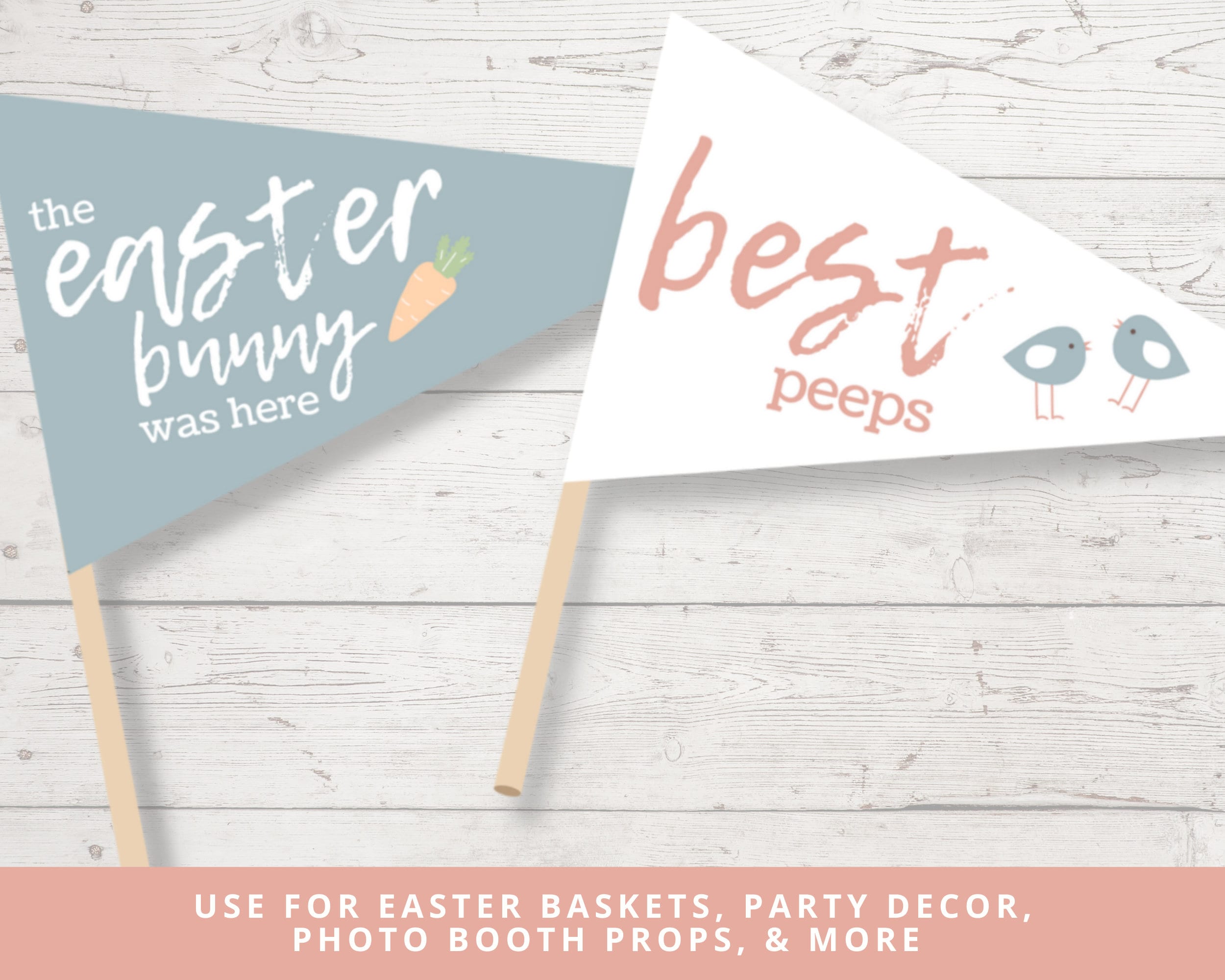 Printable Easter Pennant Flags | Party Decor | Photo Booth Prop ...