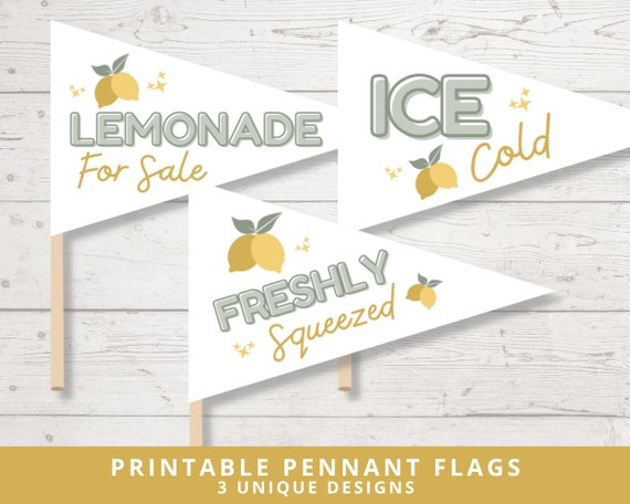 Lemonade Stand Signs Lemonade Stand Party Decor Lemonade - Etsy