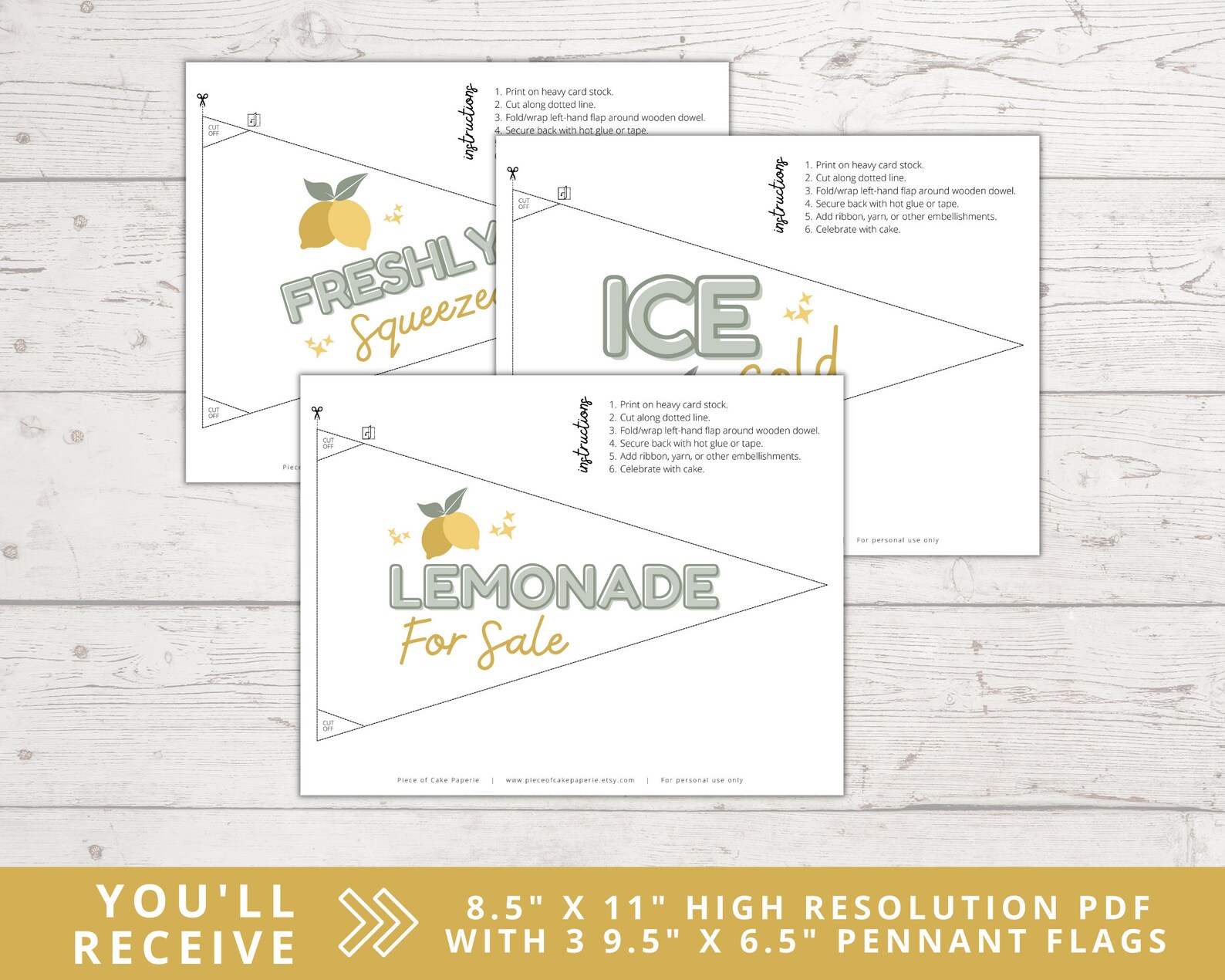 Lemonade Stand Signs | Lemonade Stand Party Decor | Lemonade Stand ...