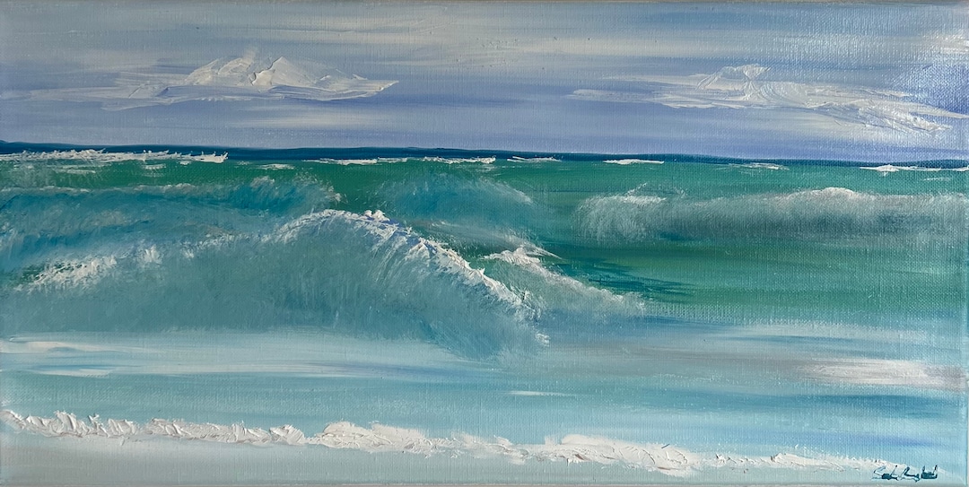 Beckoning Waves Oil Painting - Etsy