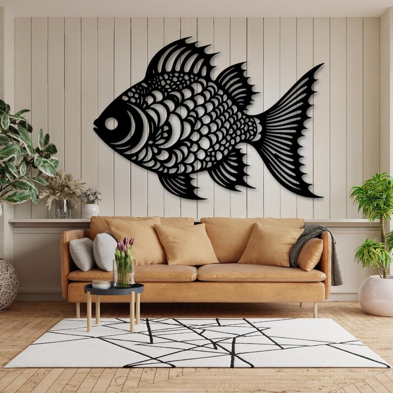 Fish Wall Art Svg, Dxf, Dwg, Eps, Ai, Pdf, and Png Files. Plasma Cut ...