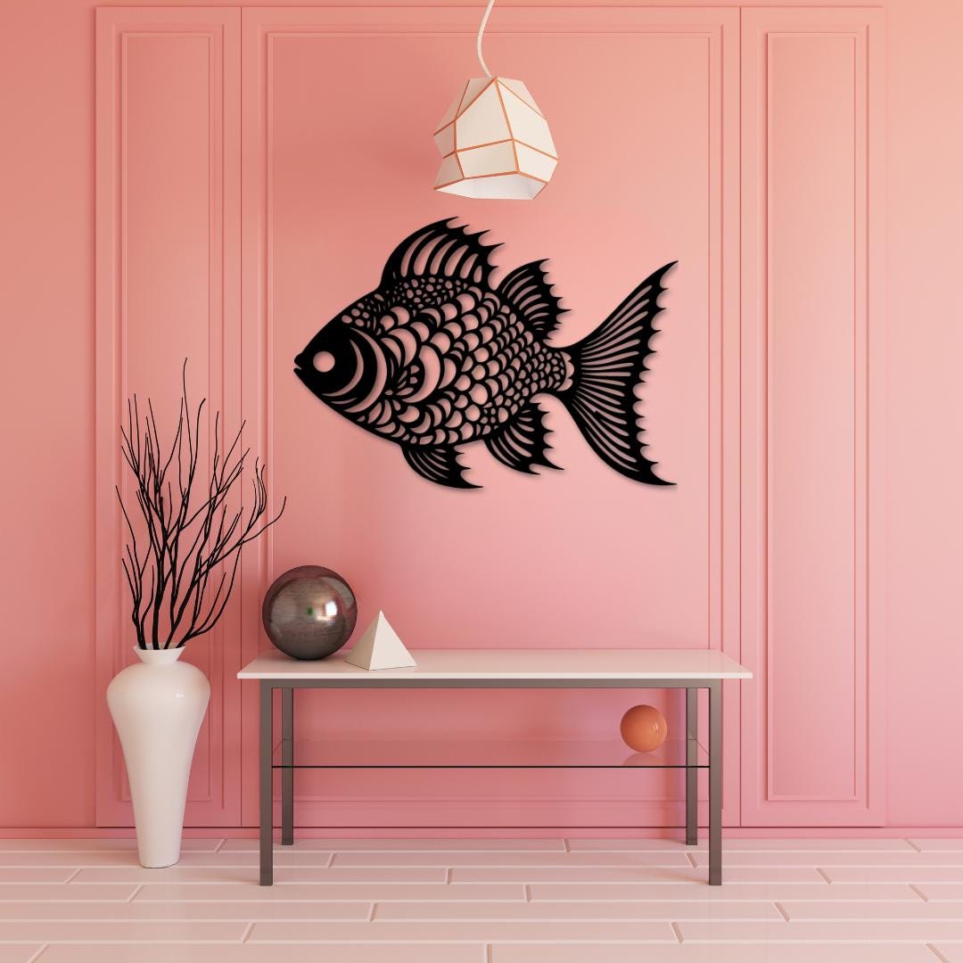 Fish Wall Art Svg, Dxf, Dwg, Eps, Ai, Pdf, and Png Files. Plasma Cut ...